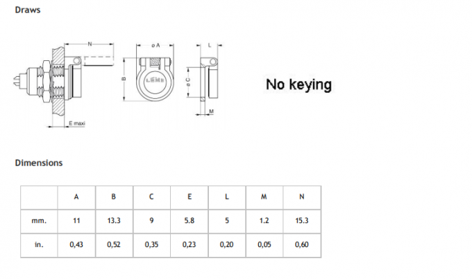 KABEL-Verbindungsstück-Schutzabdeckung Lemo-Staubkappe BRR 0S 1S 0B 1B ...